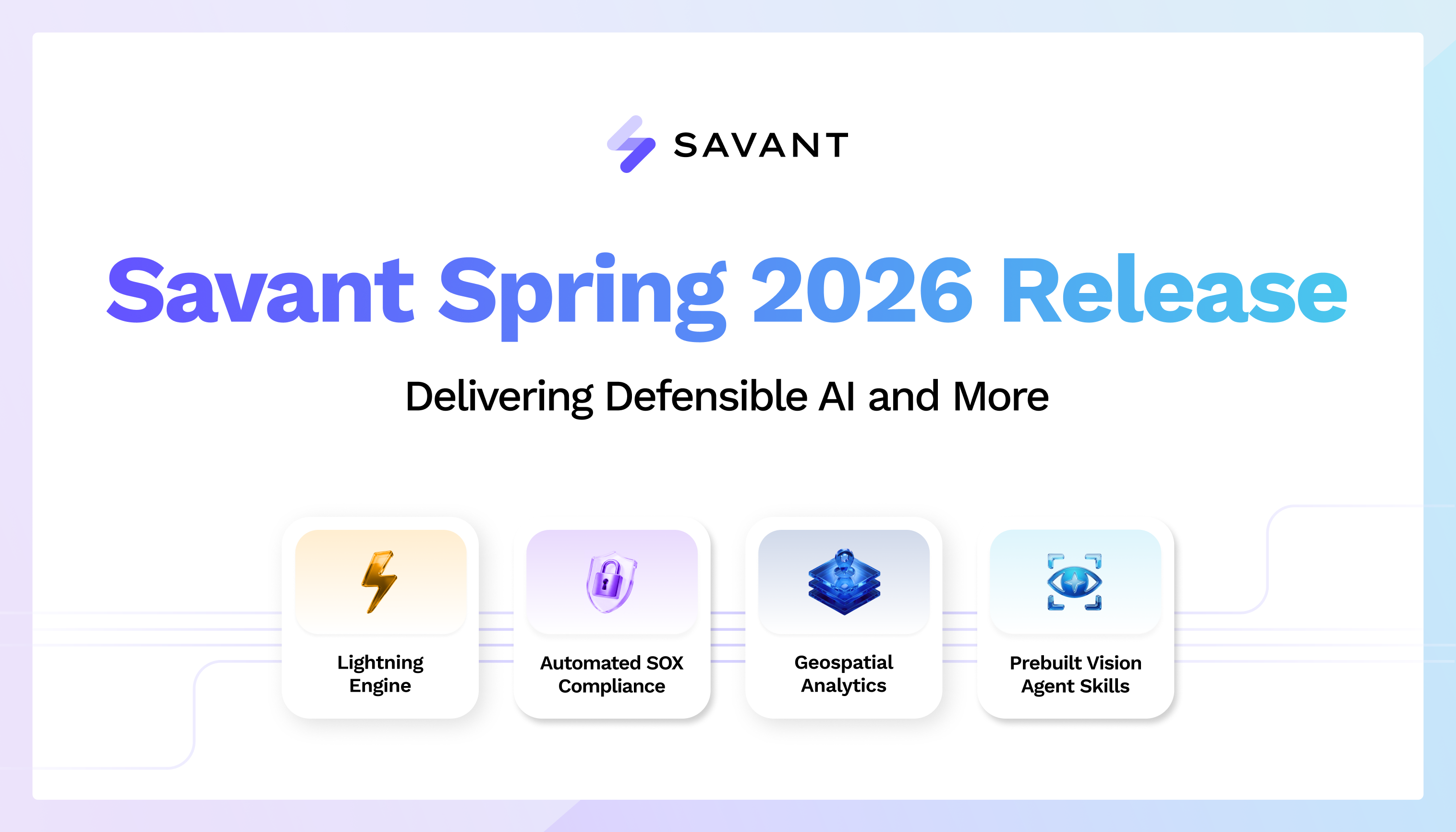 Savant Spring 2026 Release: SOX Automation & 5x Faster Processing